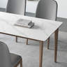 RESROS Glossy White Rock Slab Dining Table | Wayfair